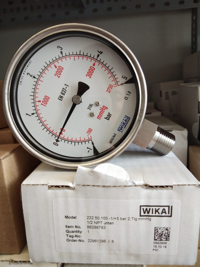 Đồng hồ áp suất Wika - Cơ Điện Lạnh Shinko