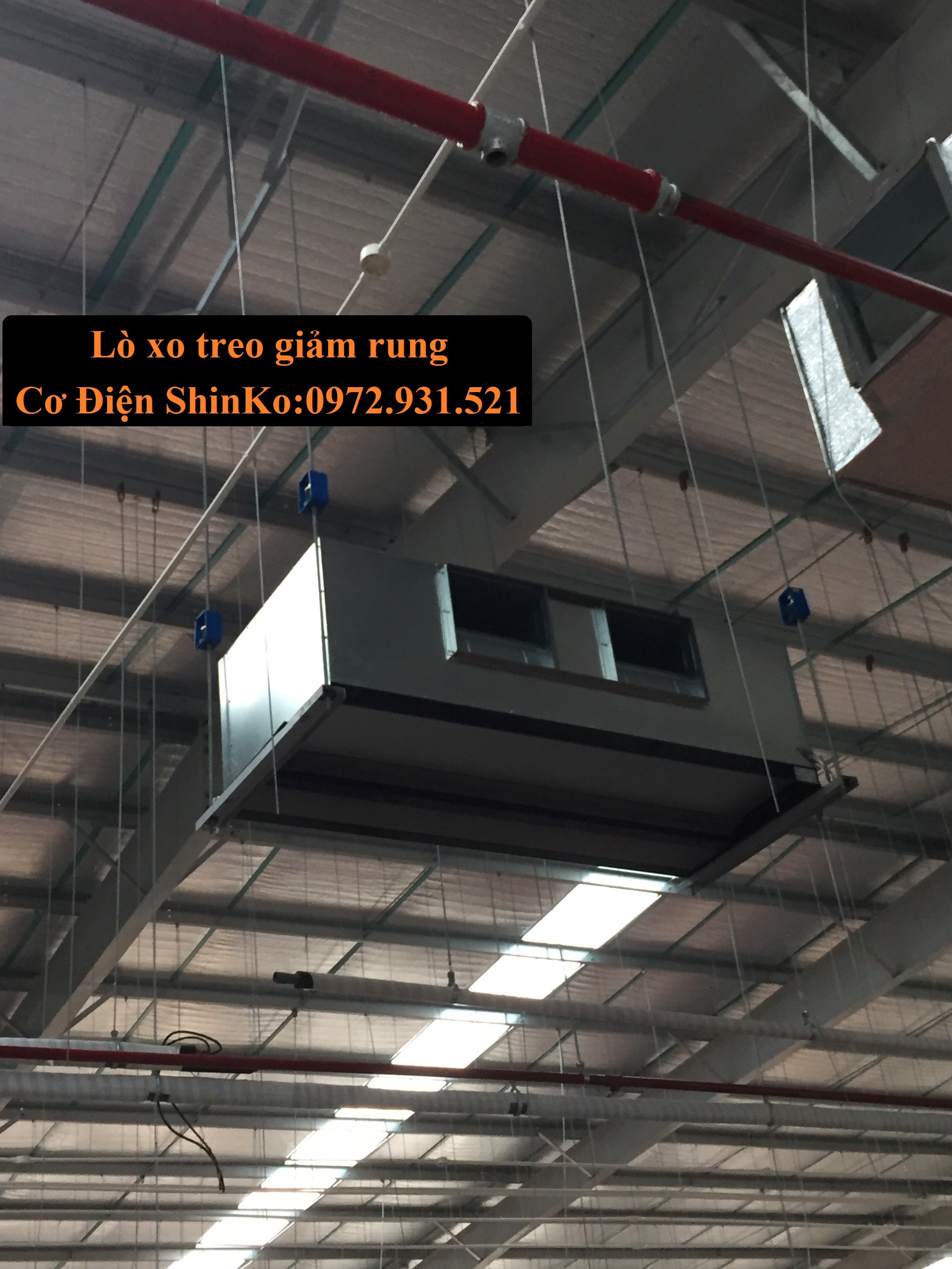 Lò xo treo cho ống gió tải động 40kg - Cơ Điện Lạnh Shinko